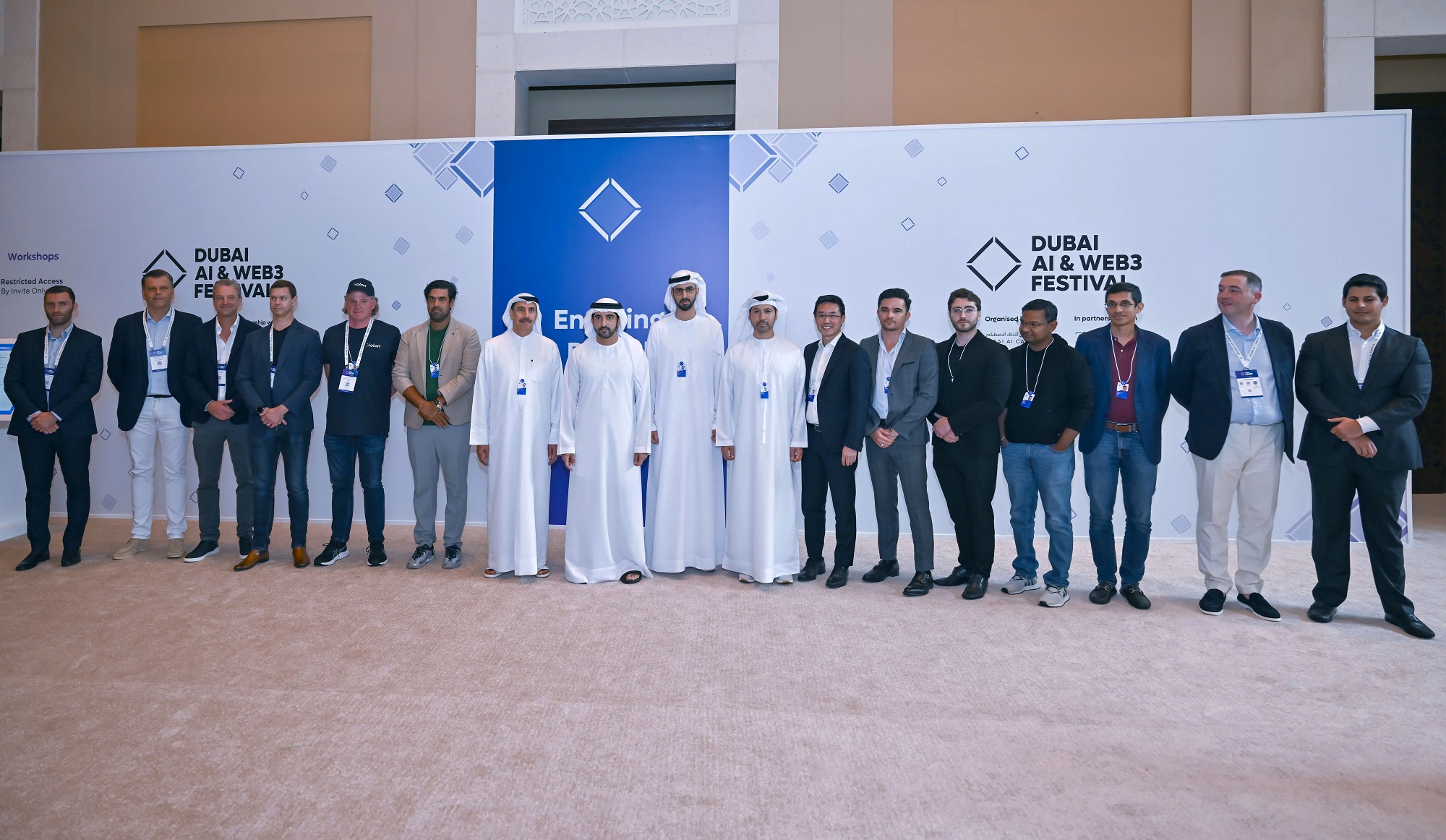 Hamdan bin Mohammed attends the opening of the inaugural edition of the ...